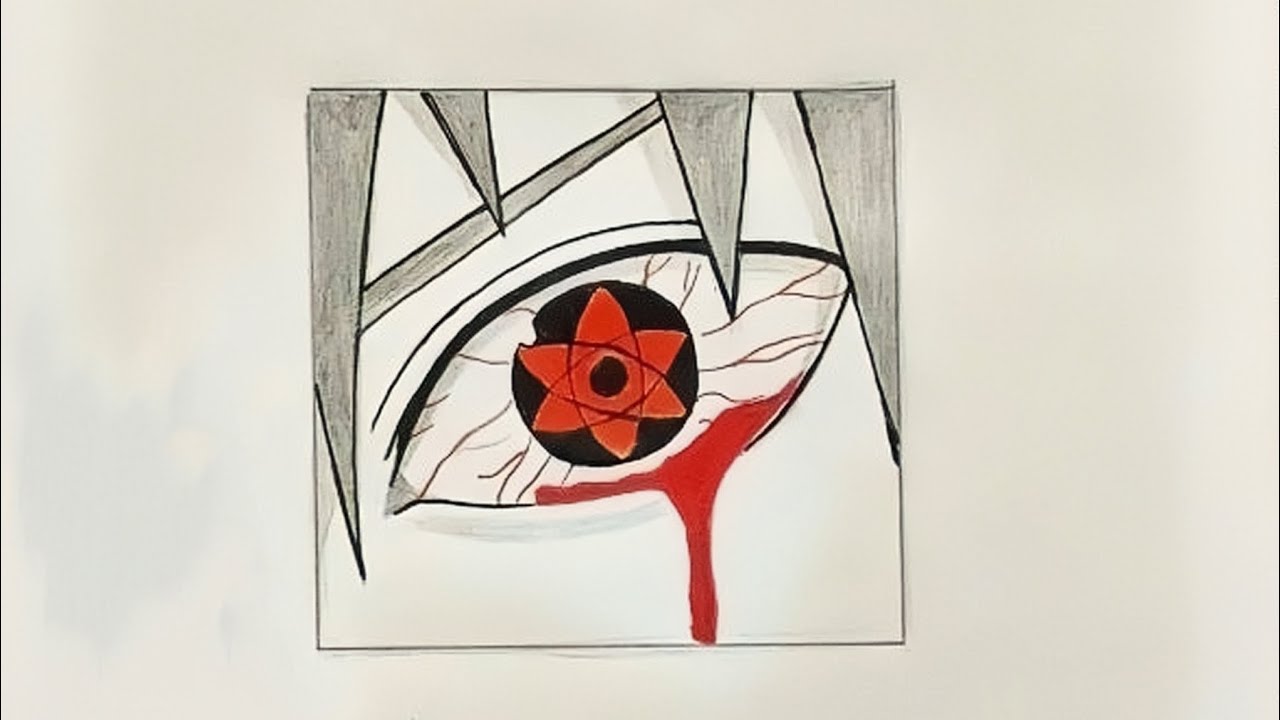 how to draw sasuke Mangekyou Sharingan Tutorial For Beginners Easy ...