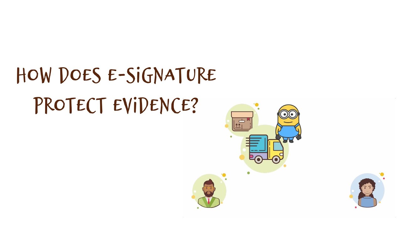 How does e-signature protect evidence? - YouTube