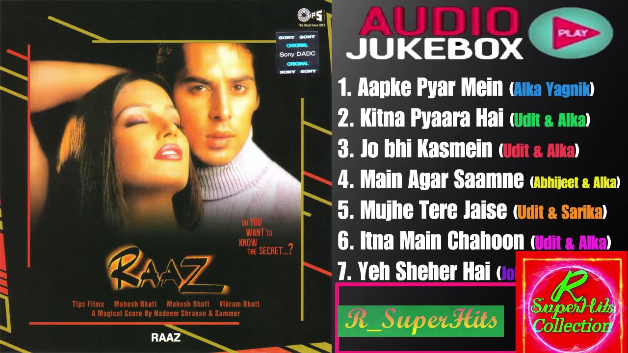 Raaz Movie All Songs (2002) | Udit Narayan, Alka Yagnik, Abhijeet ...
