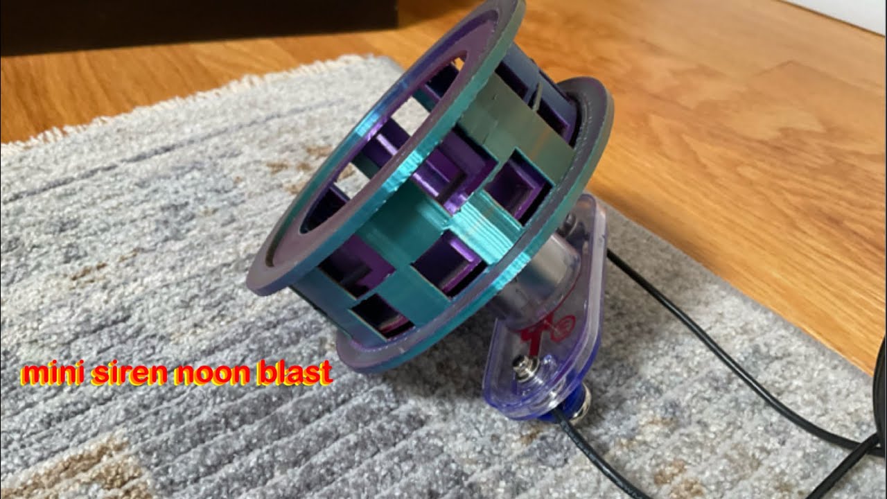 Mini siren noon blast - YouTube