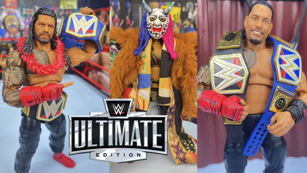 WWE ULTIMATE EDITION ROMAN REIGNS & ASUKA Action Figure Review - YouTube