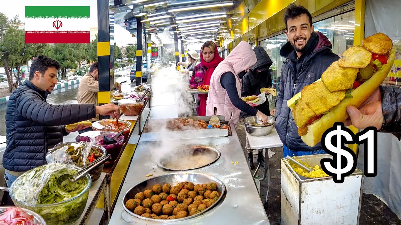 Tasty Falafel Sandwitch from Iranian Arabs! | Iran Street Food - YouTube
