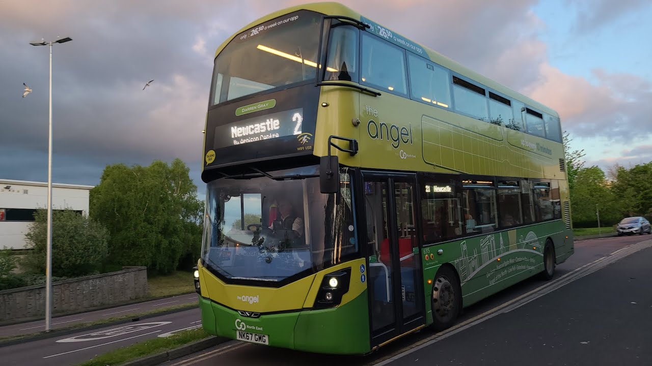 *MY FAVOURITE ANGEL BUS* Angel 21 to Newcastle - Go North East 6315 ...