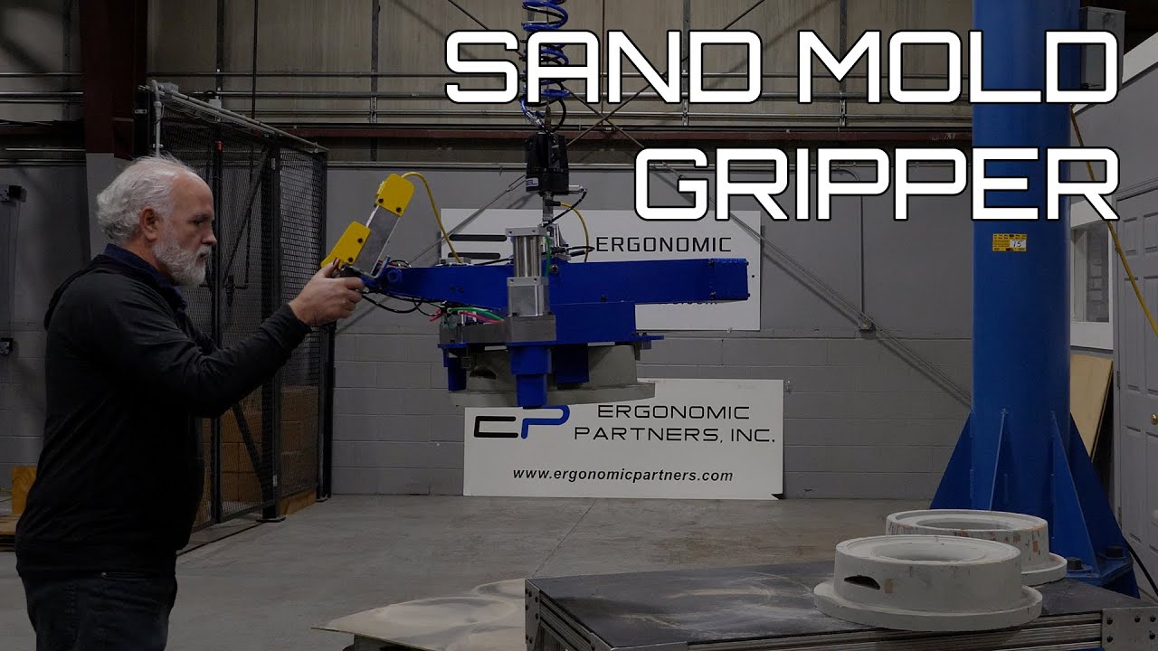 Pneumatic Gripper Tool for Sand Molds - YouTube