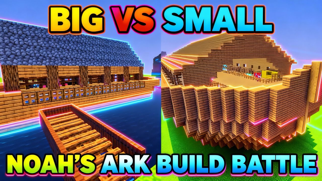 SMALL VS BIG NOAH’S ARK in MINECRAFT - YouTube