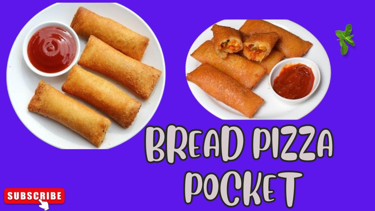 VEG Bread Pizza Pockets | Instant McPuff Recipe | Crispy Cheesy Pizza ...