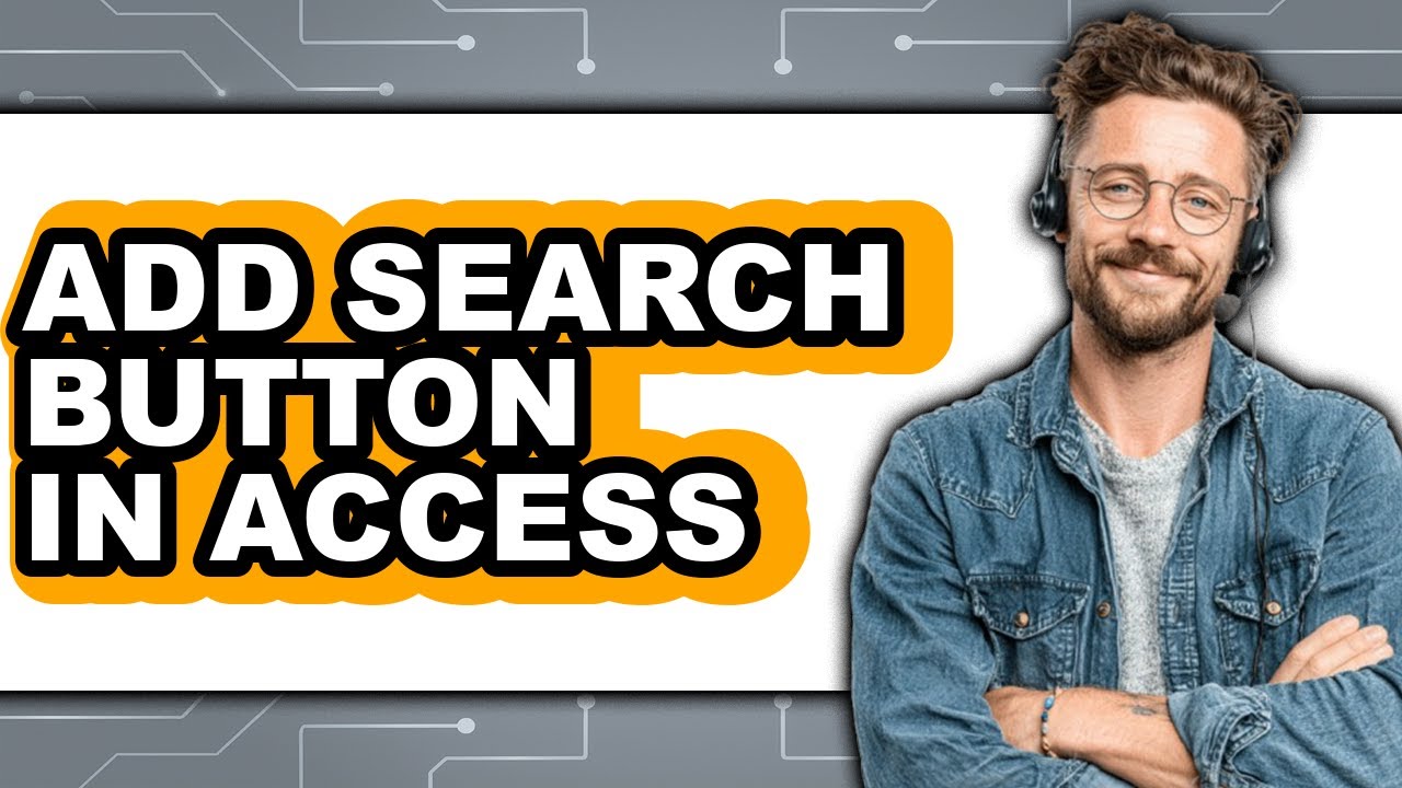 How to Add Search Button in Access (easy Method) - YouTube