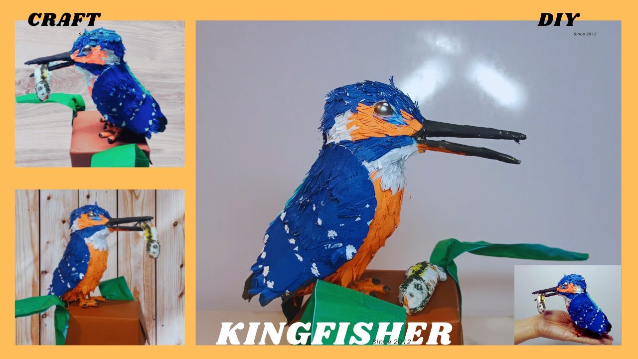 How to make a Paper Kingfisher | DO THIS! ! #craft - YouTube