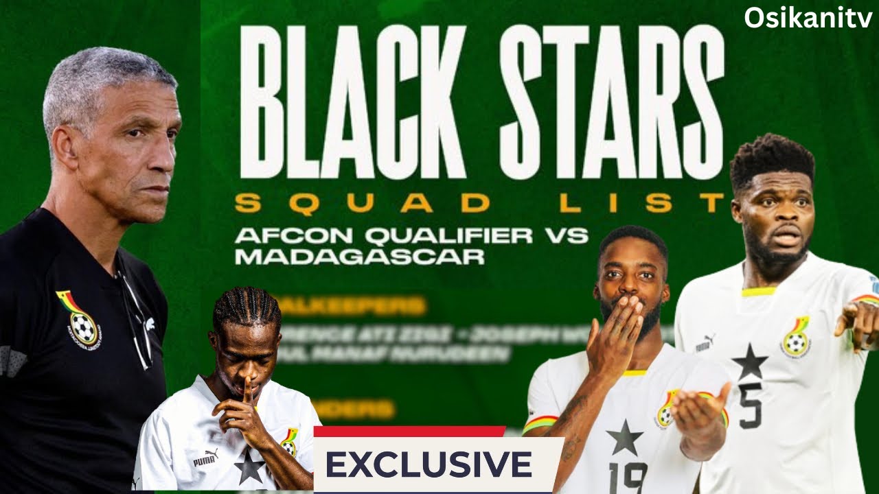 OFFICIAL🇬🇭: BLACK STARS FINAL 24-MAN SQUAD BY CHRIS HUGHTON TO FACE ...