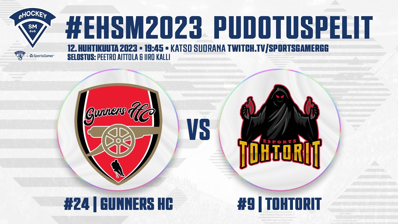 [6v6/FI] eHSM 2023 RO32: Gunners HC vs. Tohtorit (BO5) - YouTube