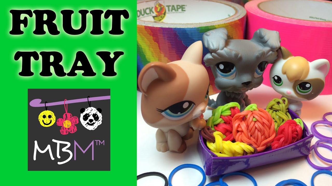 Rainbow Loom Fruit Off the Loom - Duct Tape Food Tray - YouTube