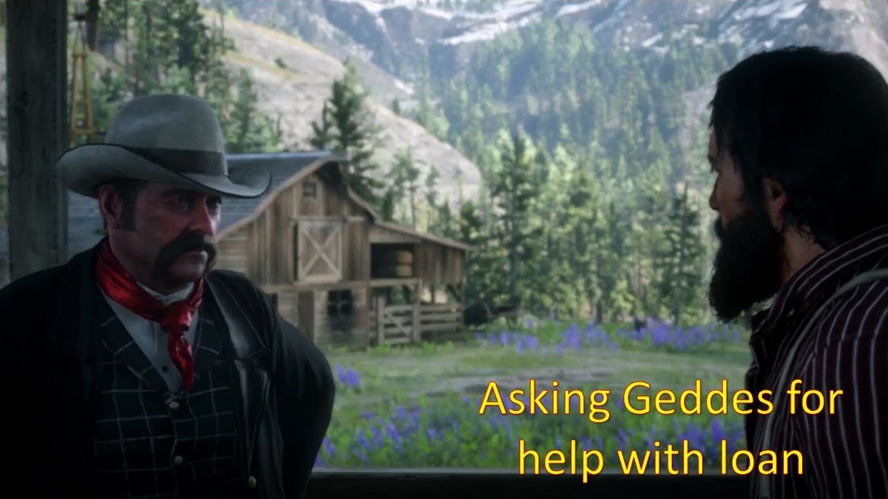 Red Dead Redemption 2: Ask Geddes for loan help - YouTube