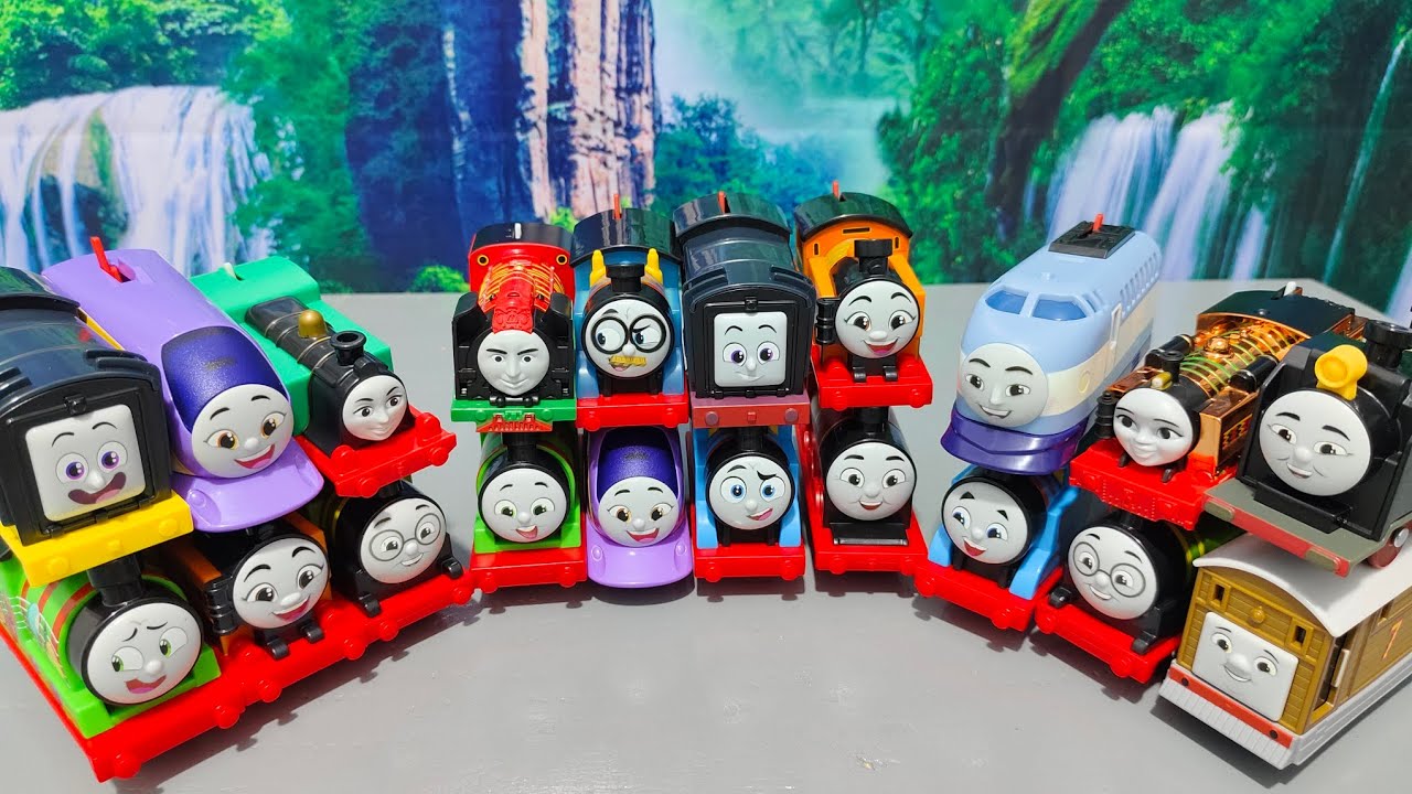 Playing and unboxing thomas and friends,ASMR train, ASMR car, truck car ...