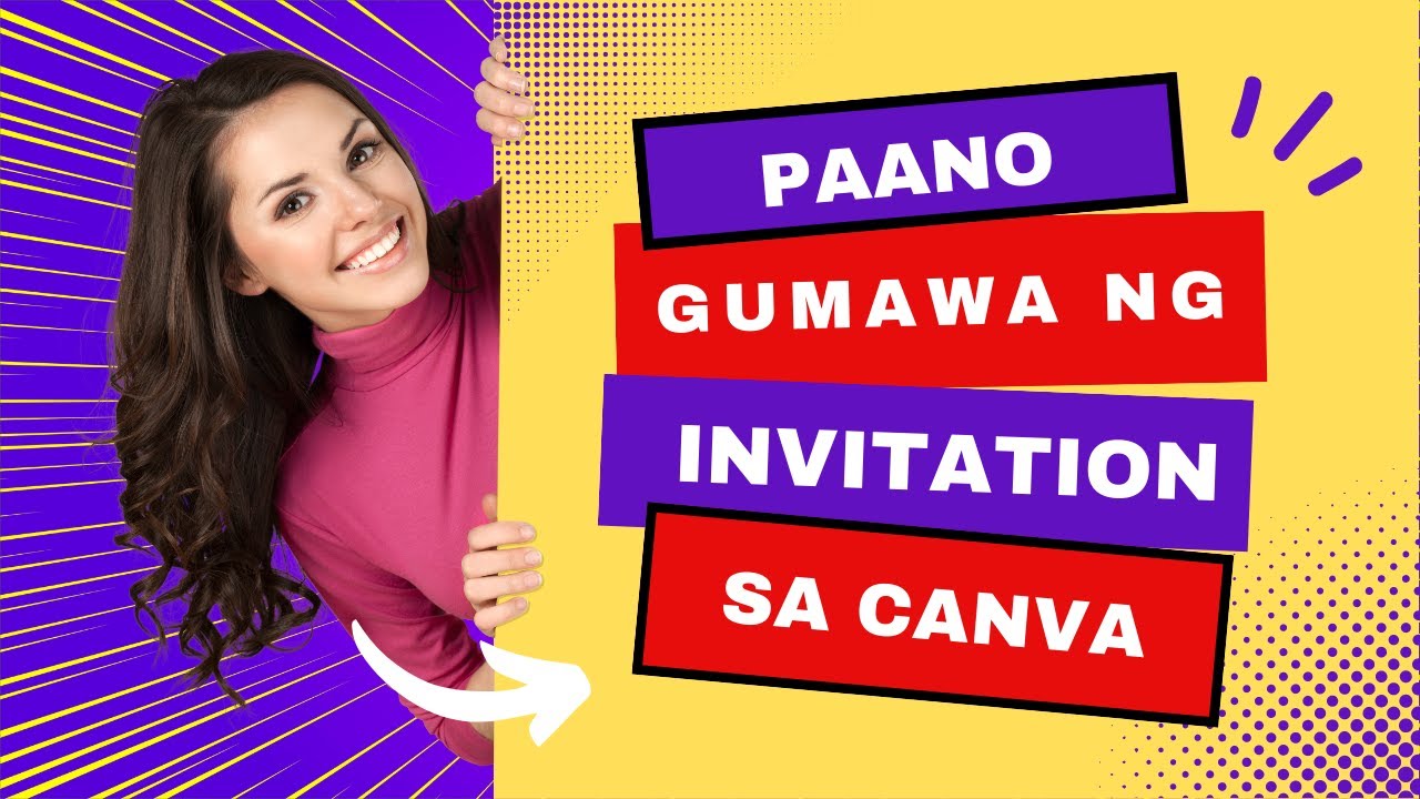 PAANO GUMAWA NG INVITATION SA CANVA I HOW TO MAKE AN INVITATION USING ...