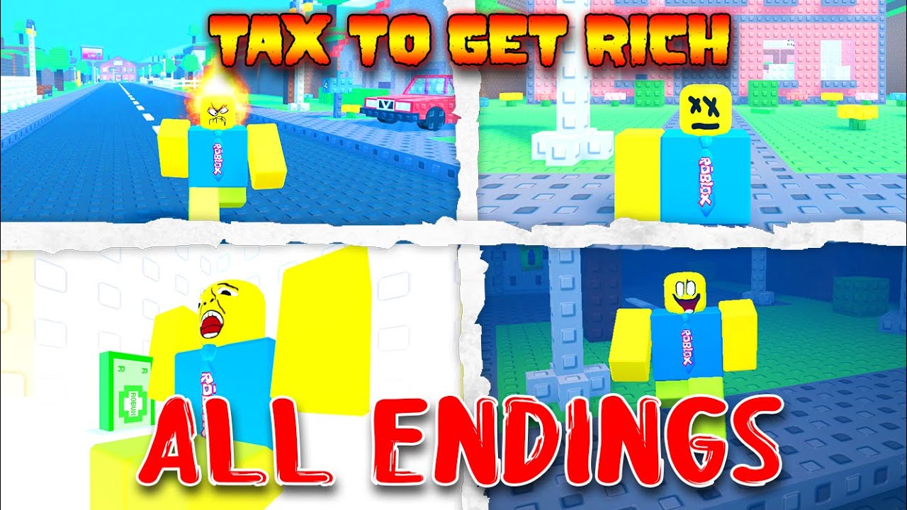 💸 TAX TO GET RICH - All Endings [Roblox] - YouTube