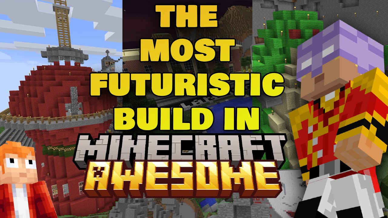 The Most FUTURISTIC Build In MINECRAFT AWESOME smp - YouTube