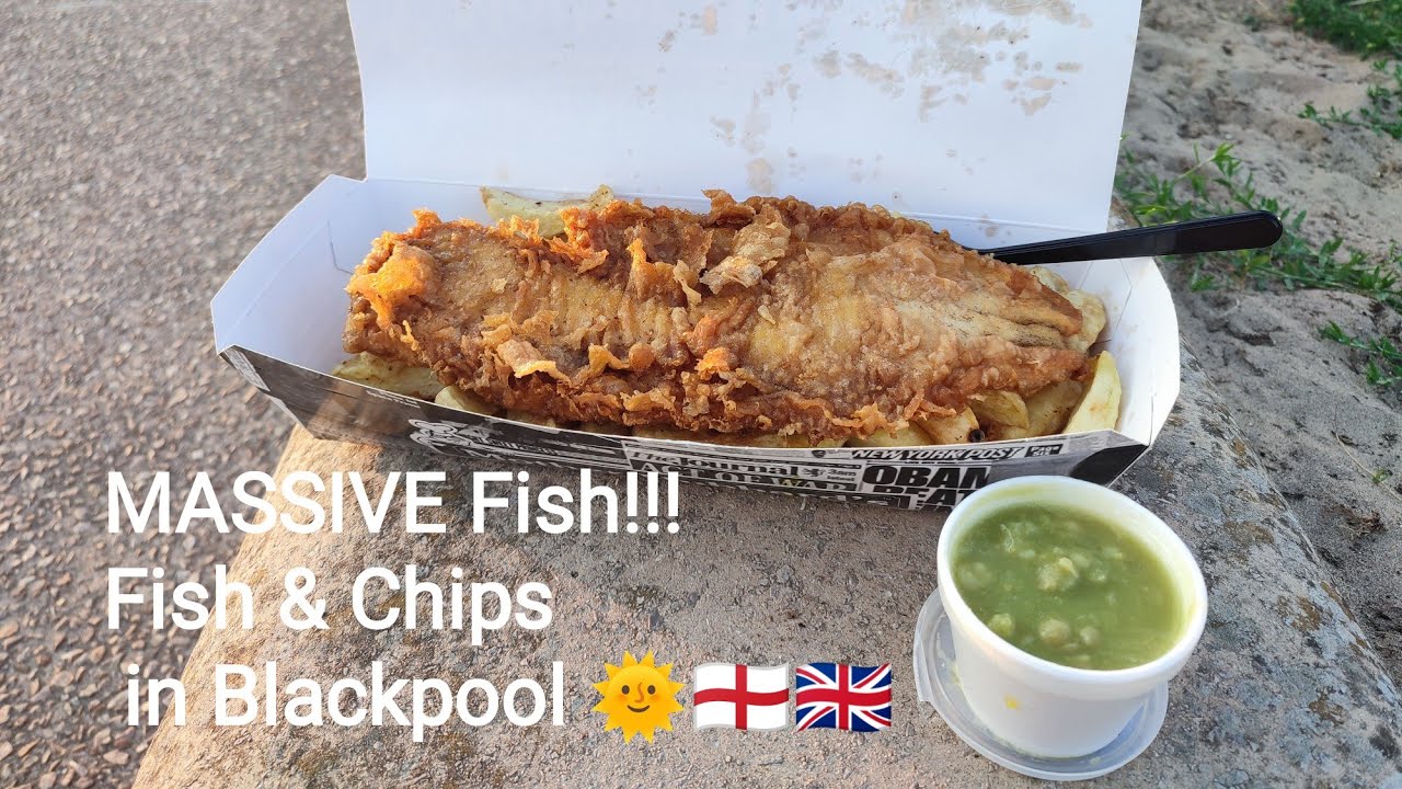 MASSIVE FISH!!! Fish & Chips in Blackpool. June 2023 - YouTube
