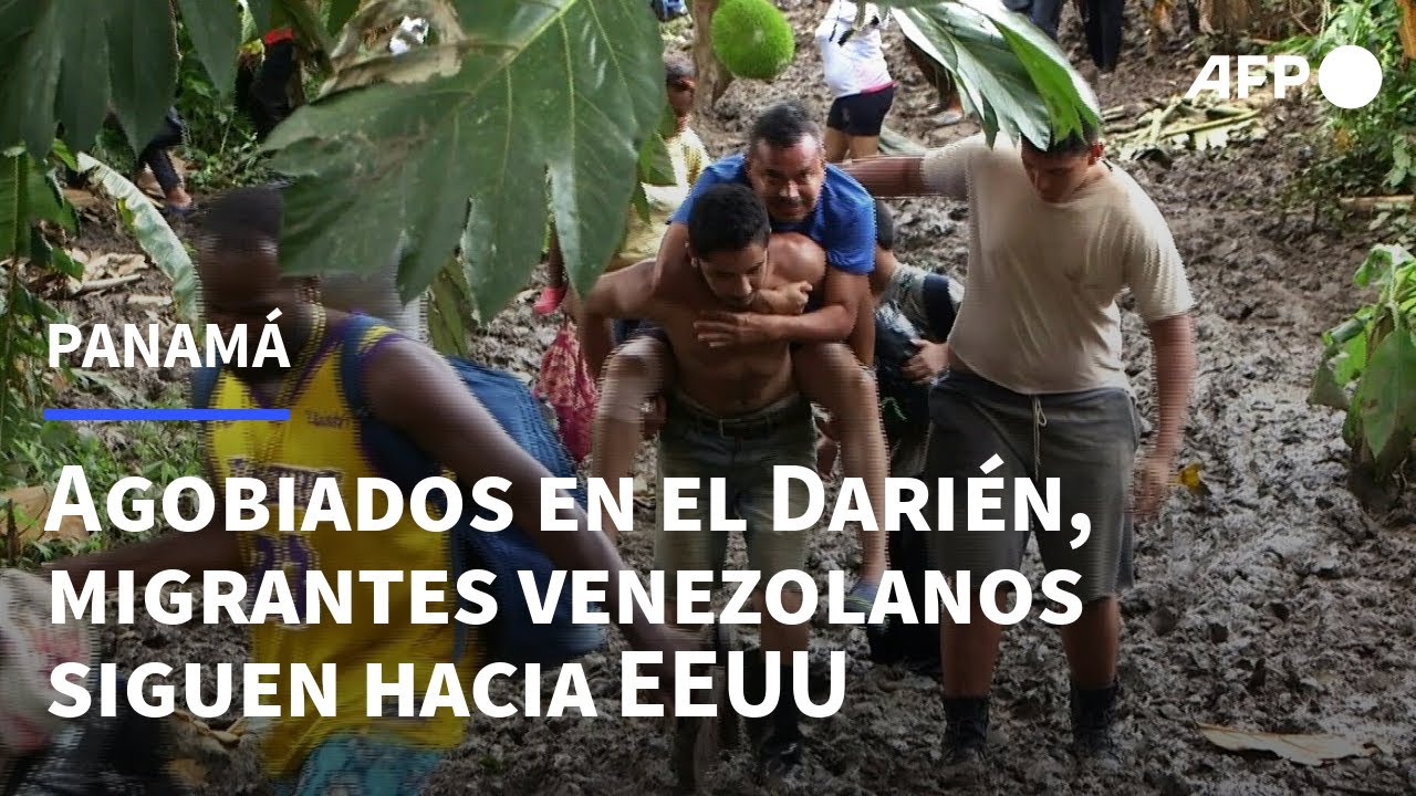 Agobiados en el Darién panameño, migrantes venezolanos mantienen la ...