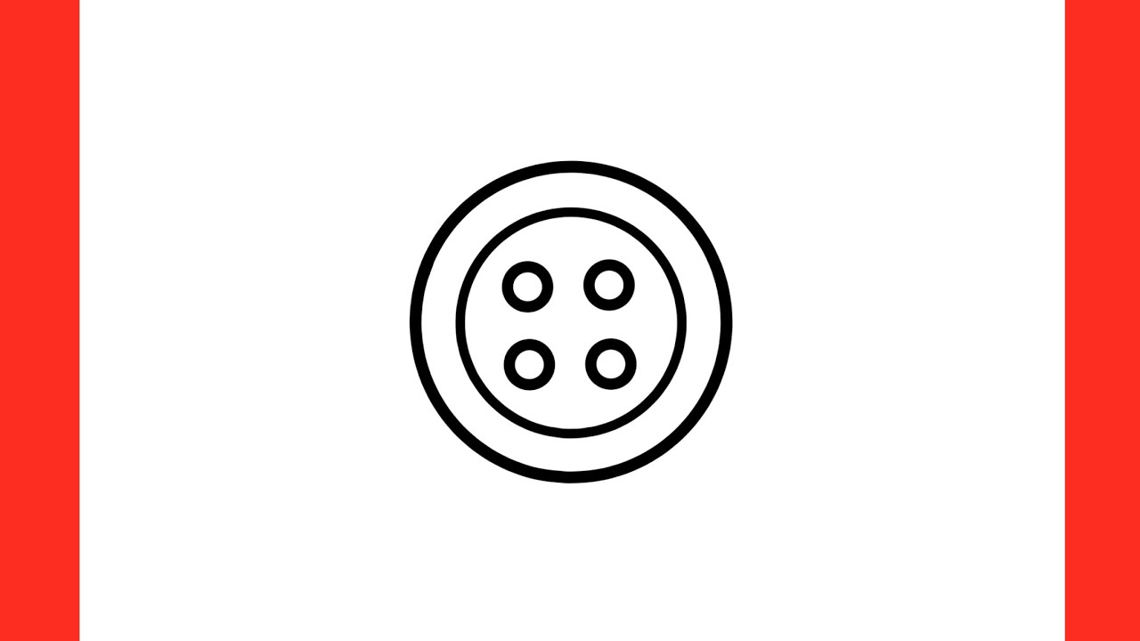 How to draw a BUTTON step by step / drawing button-bright easy - YouTube