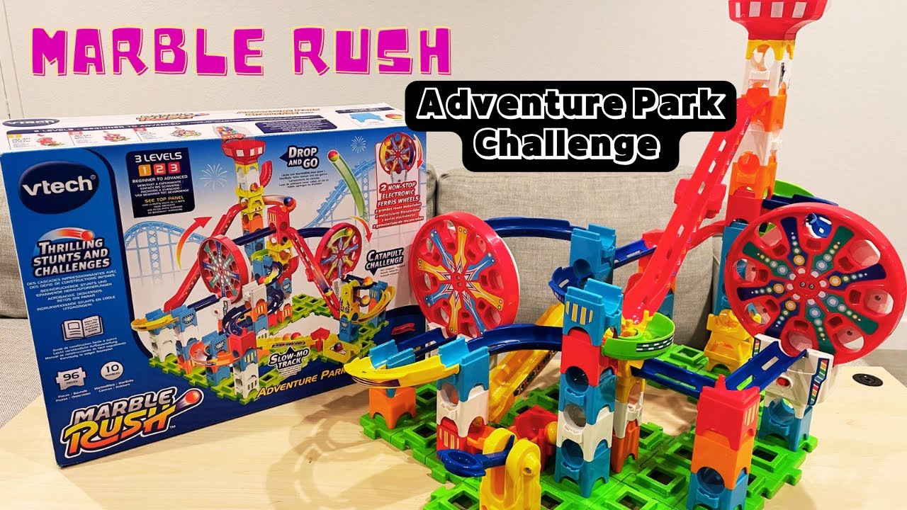 LEVEL 2 ADVENTURE PARK CHALLENGE MARBLE RUN MARBLE RUSH VTECH ASMR HOW ...
