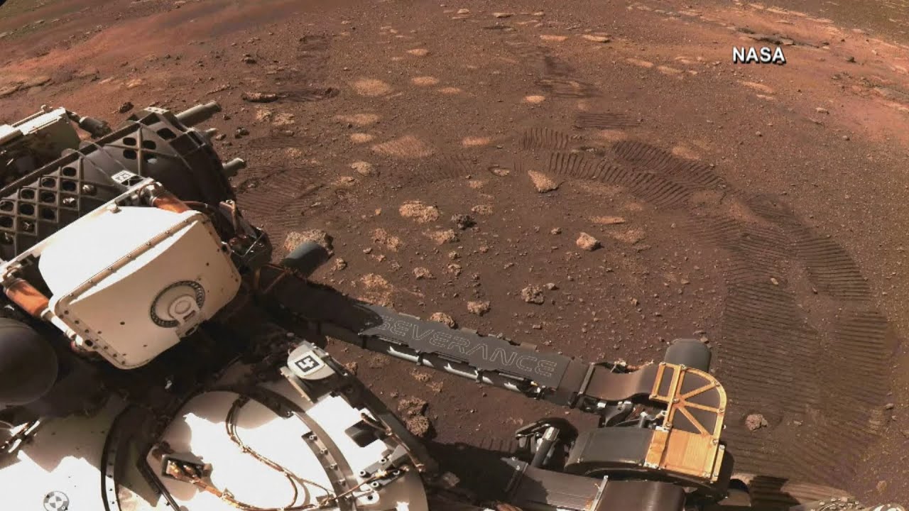 NASA releases audio of rover driving on Mars - YouTube