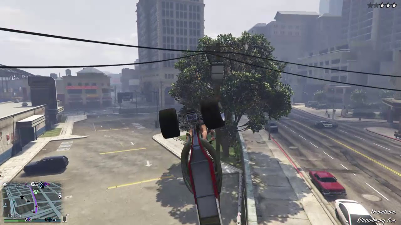 Grand Theft Auto V double front flip - YouTube