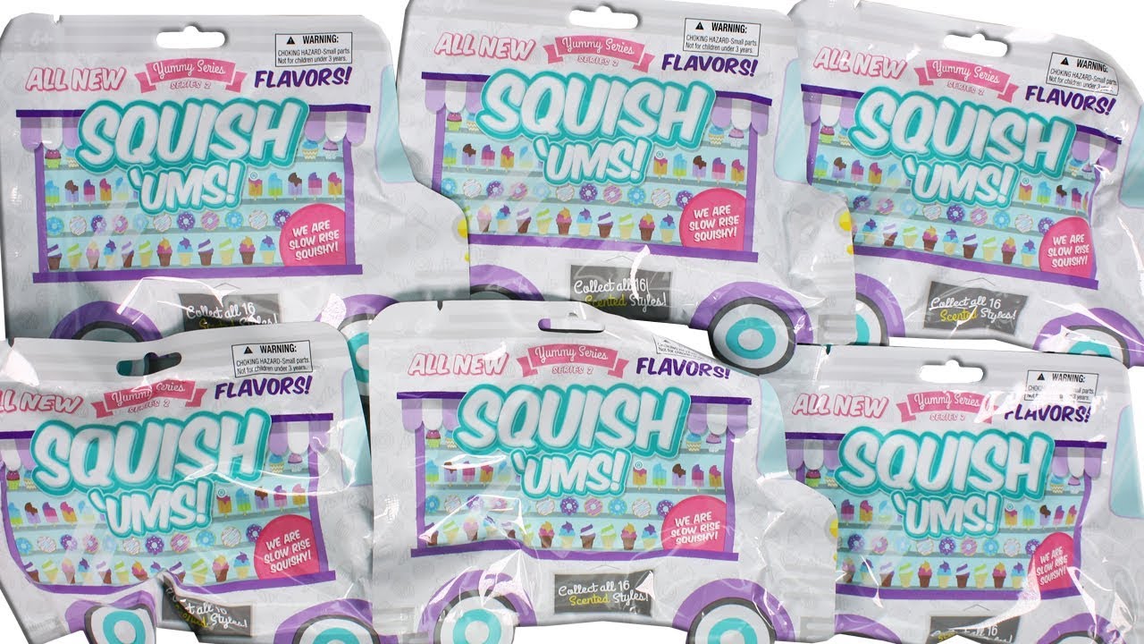 Squish Ums Yummy Series 2 Blind Bags Unboxing Toy Review - YouTube