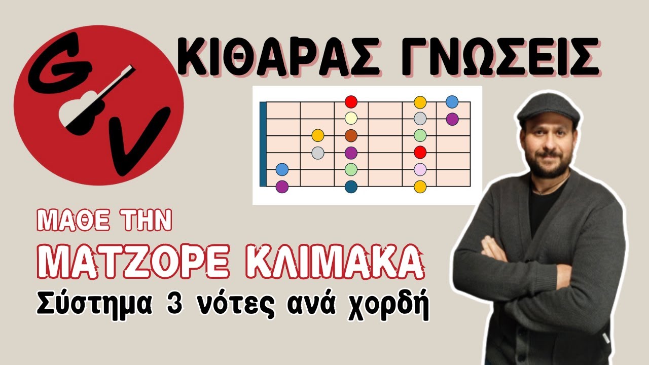 Gerasimos Verykakis - Μάθημα Κιθάρας - Ματζόρε κλίμακα στην κιθάρα - 3 ...