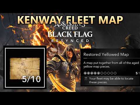 How to get Yellowed Treasure Map Pieces from Kenway Fleet faster - AC Black Flag Resynced
