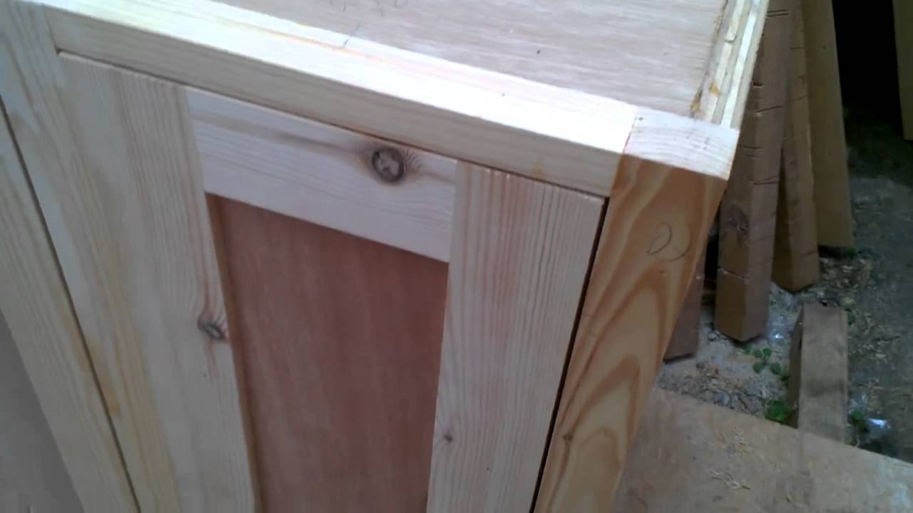 Hand made kitchen, drawer for bottles - YouTube