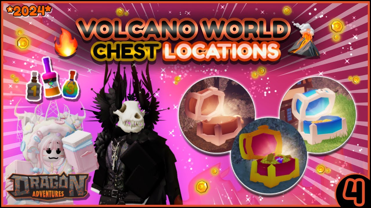 🌋 VOLCANO CHEST SPAWN LOCATIONS [2024] 🐲 | Dragon Adventures - YouTube