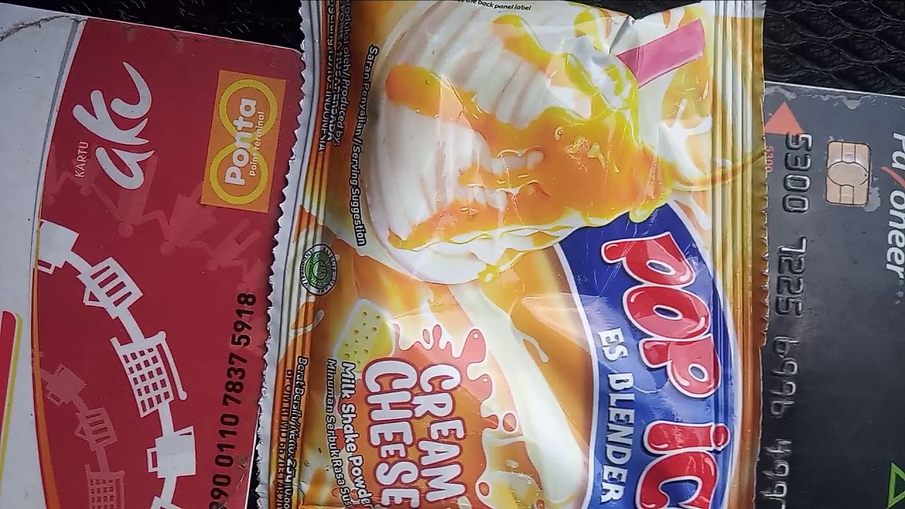 review pop ice flavour cream cheese - YouTube