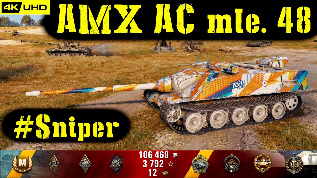 World of Tanks AMX AC mle. 48 Replay - 9 Kills 4.7K DMG(Patch 1.6.1 ...
