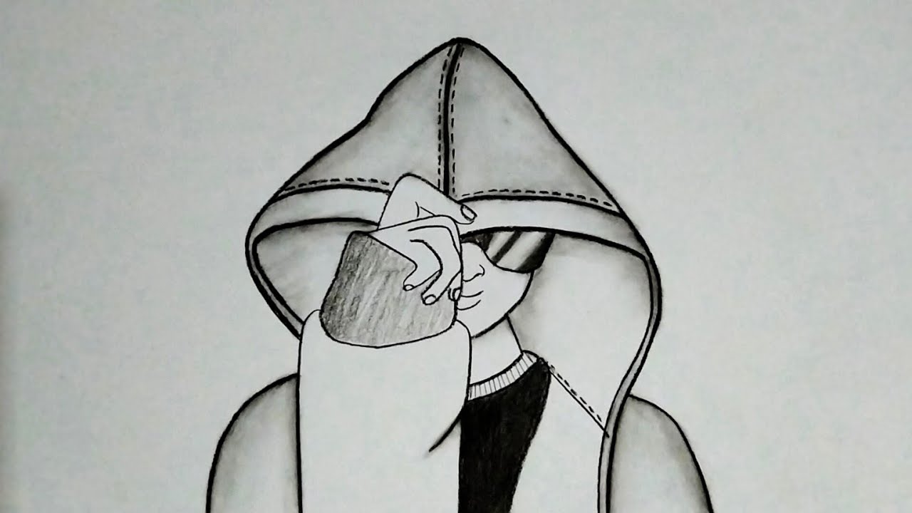 How to Draw COOL MEN - Easy Man Drawing - pencil drawings for beginners ...