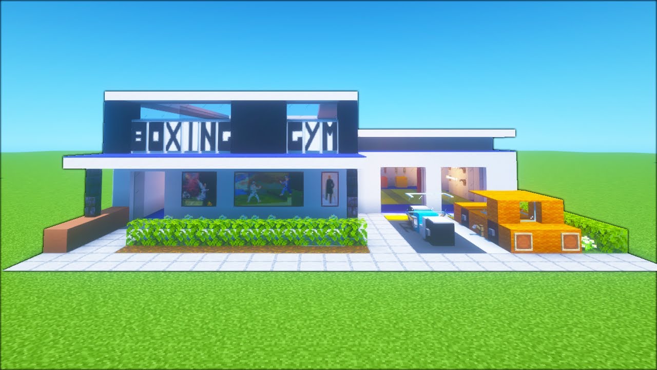 Minecraft Tutorial: How To Make A Modern Boxing Gym "2021 City Build ...
