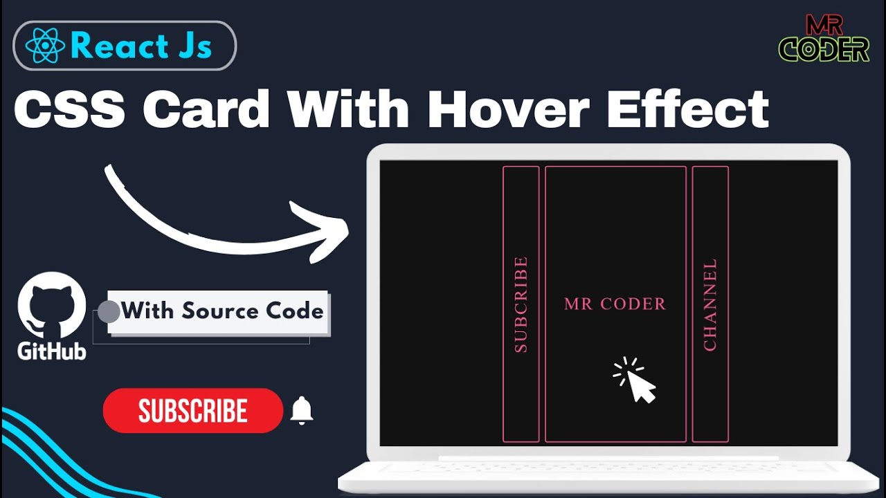 Animated Card Hover Effect React Js React Js And Css Youtube 8608