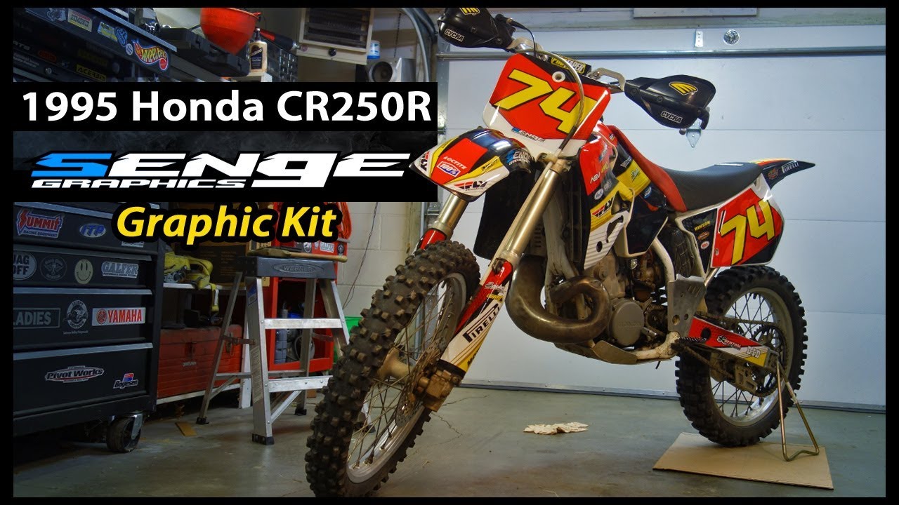 Senge Graphics Ricochet kit - 1995 Honda CR250R - YouTube