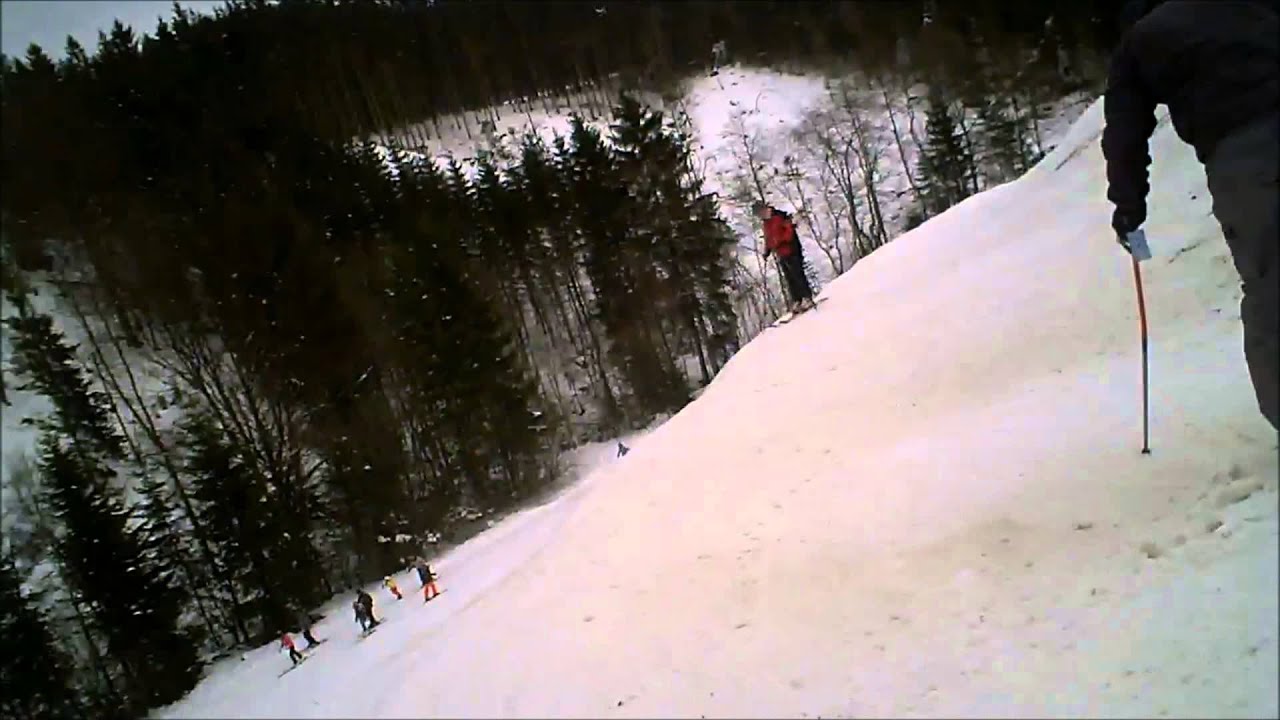 Ovifat red ski slope (piste rouge) - YouTube