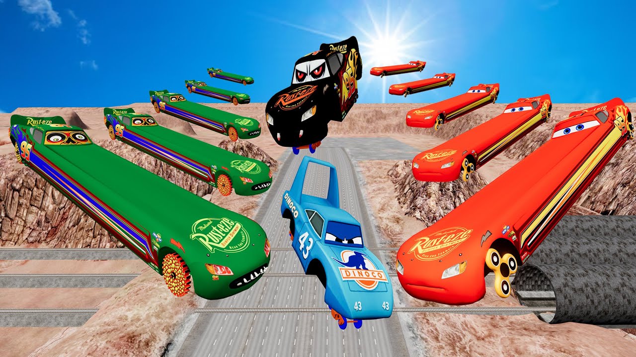 The most unusual cars. Long & short McQueens and big Zombie vs Vampire ...