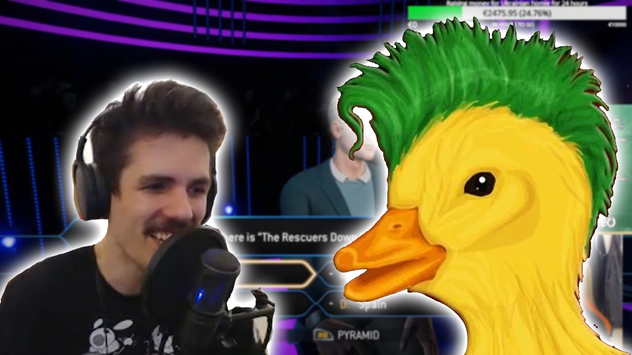 Punk Duck watching his old videos (charity stream) - YouTube