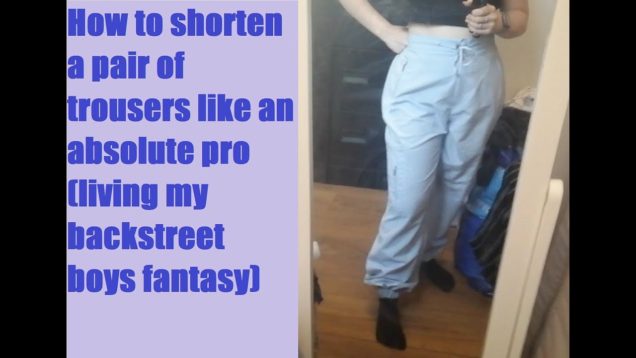 How to shorten track pants / trousers like an absolute pro | Sew-along ...