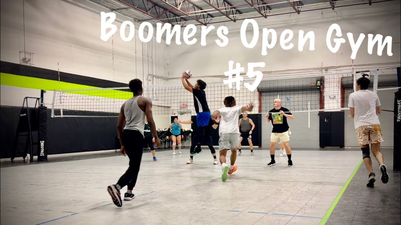 Boomers Open Gym Volleyball 5 🏐 - YouTube