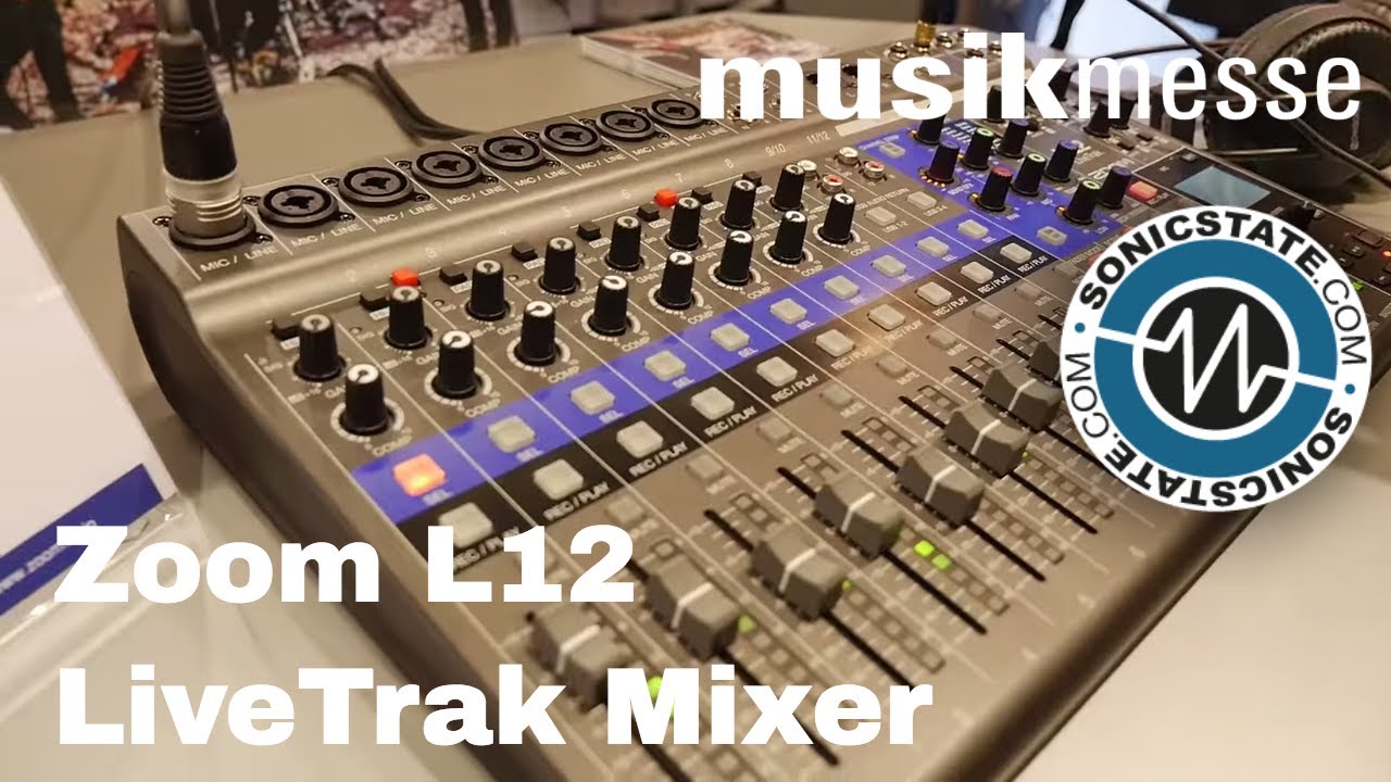 MESSE 2018 Zoom L12 Livetrack Mixer - YouTube