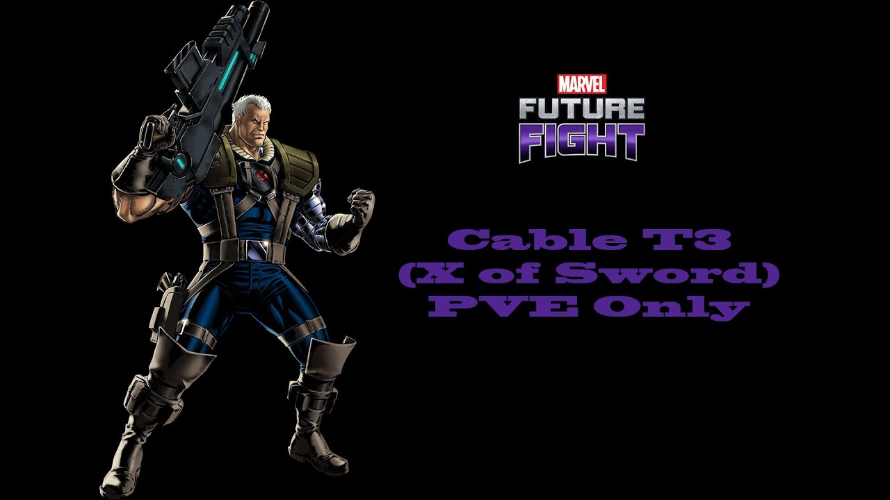 (Marvel Future Fight) Cable T3 (X of sword) Video Review - YouTube