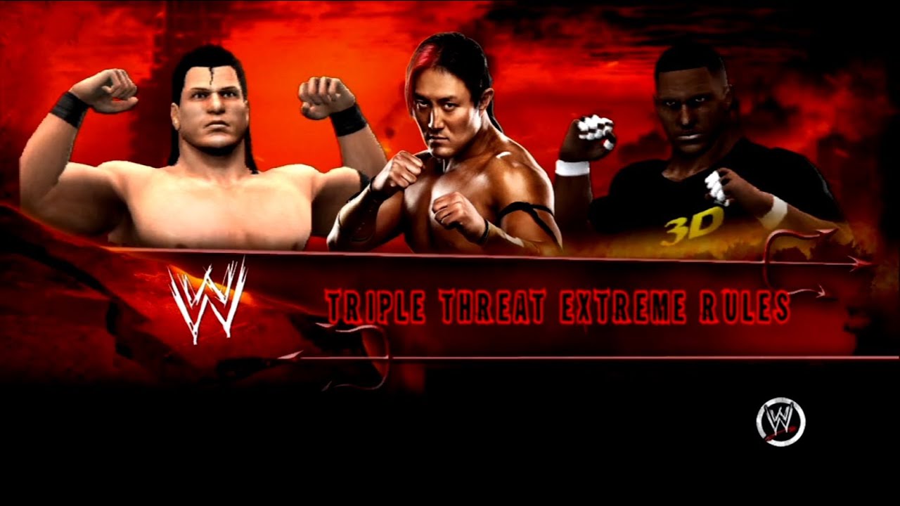 WWE 13 No.1 Cont. Extreme Rules: Yoshi Tatsu VS Mike Awesome VS D'Von ...
