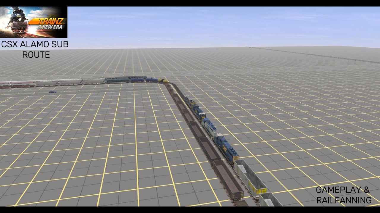 TANE: CSX Alamo Sub Route: Gameplay & Railfanning Crossings #trainz ...