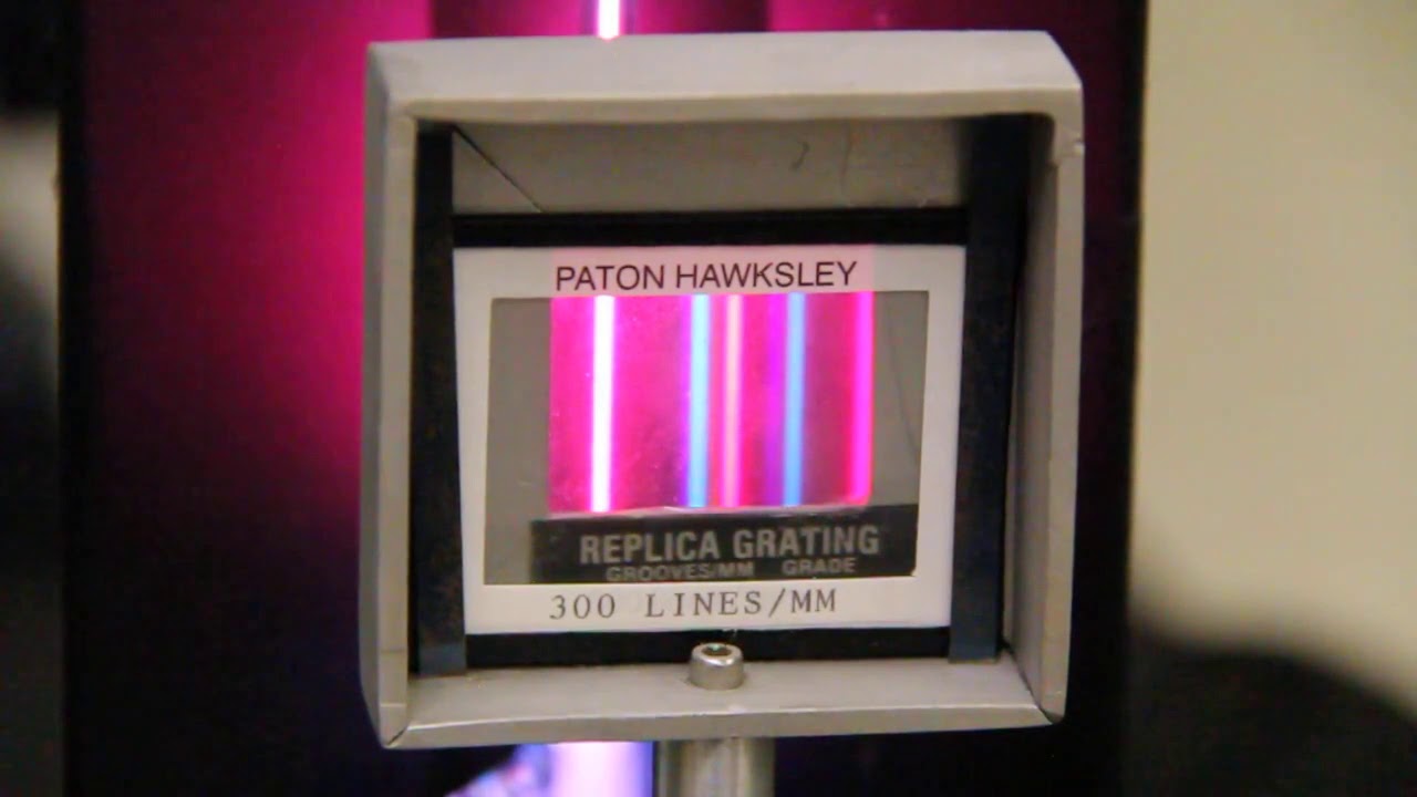 Video06 Hydrogen and Diffraction Grating converted - YouTube