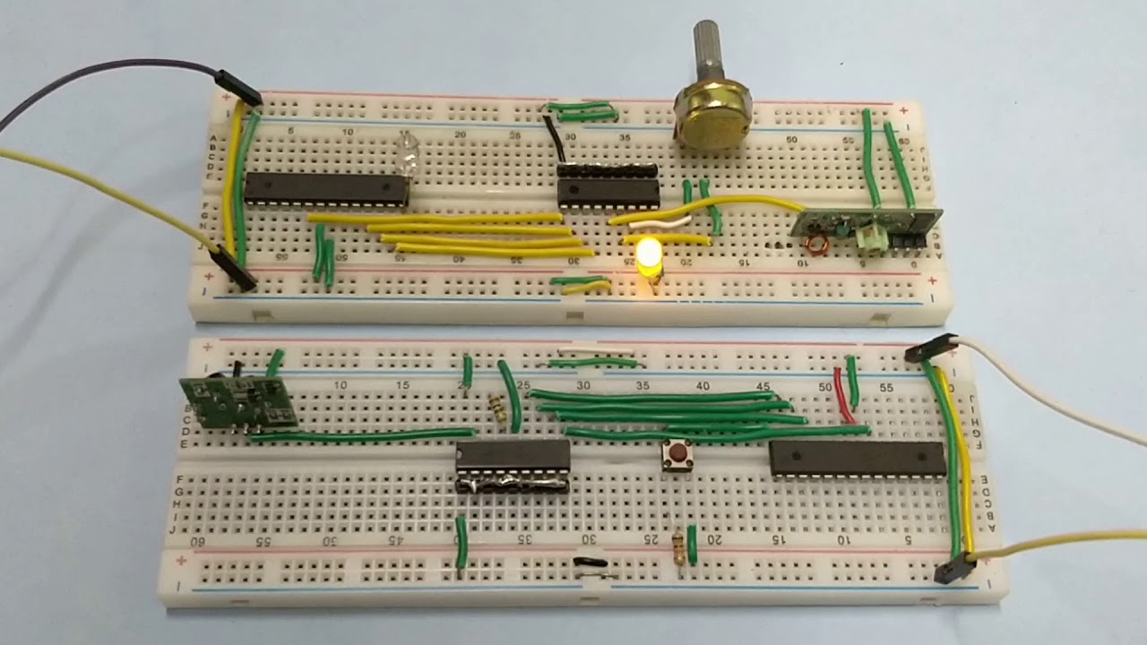 Interfacing Rf Module With Atmega8 Avr Microcontroller Youtube
