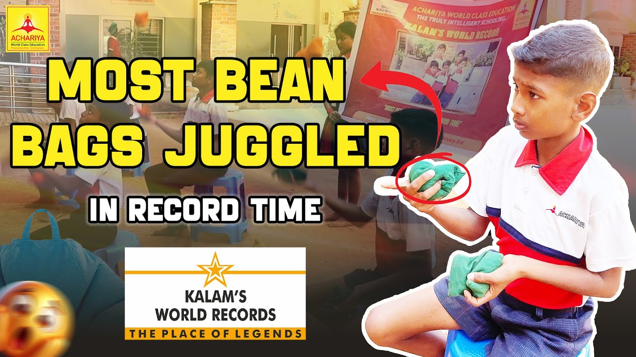 Unbelievable Bean Bag Juggling Record! 🔥 Must-See Moment | ACHARIYA ...
