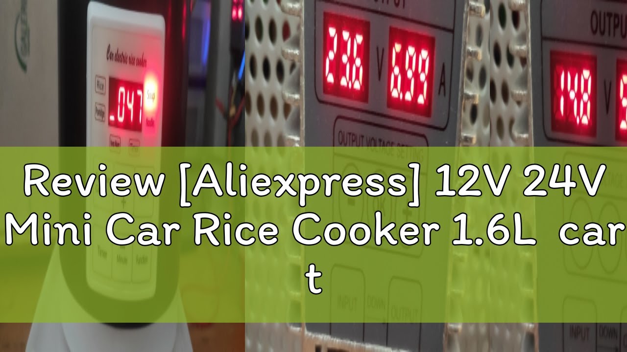Review [Aliexpress] 12V 24V Mini Car Rice Cooker 1.6L car trucks ...